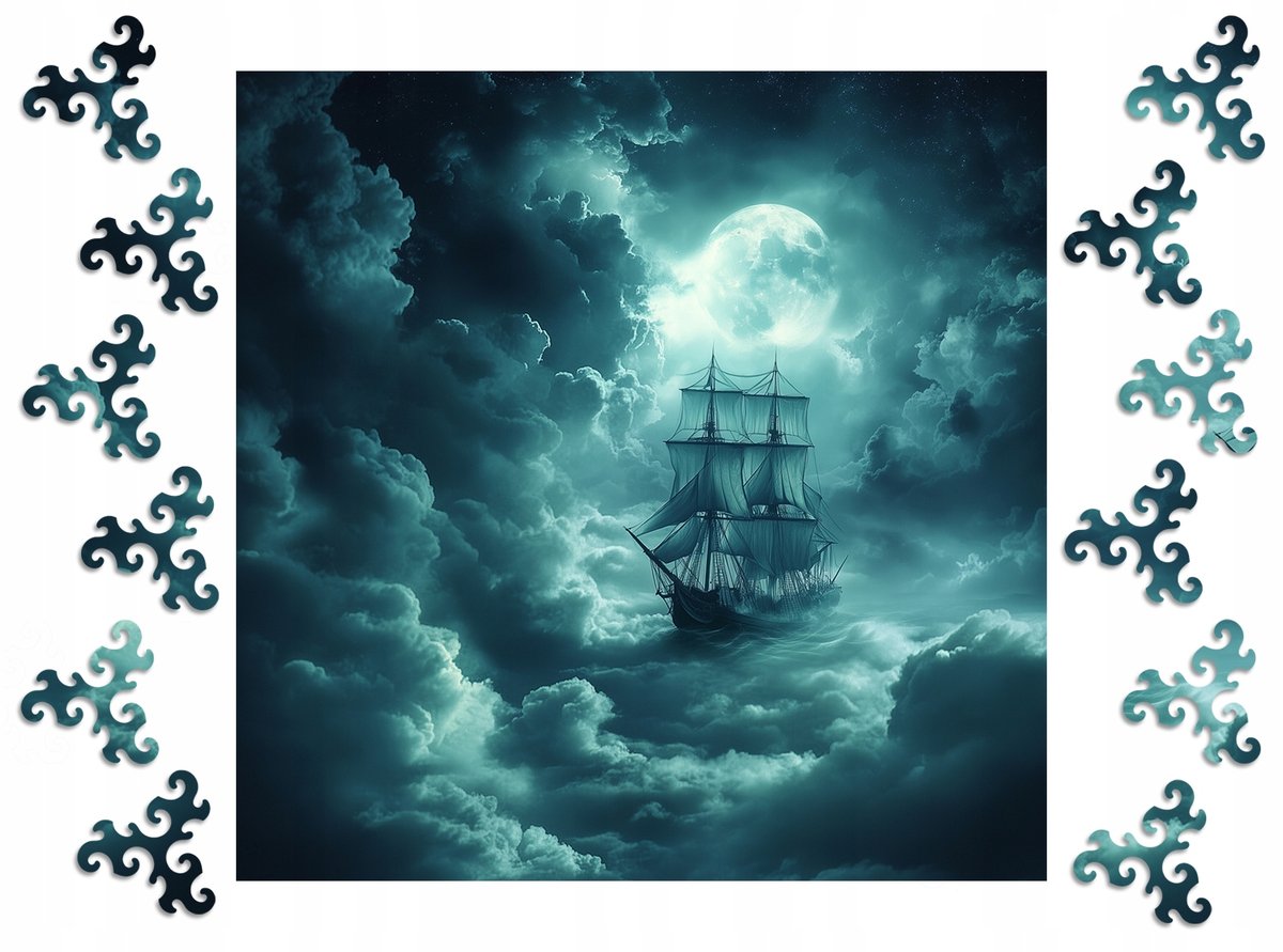 Czarna Perła S Drewniane Puzzle Premium 3D Jigsaw Adawoo - Adawoo ...