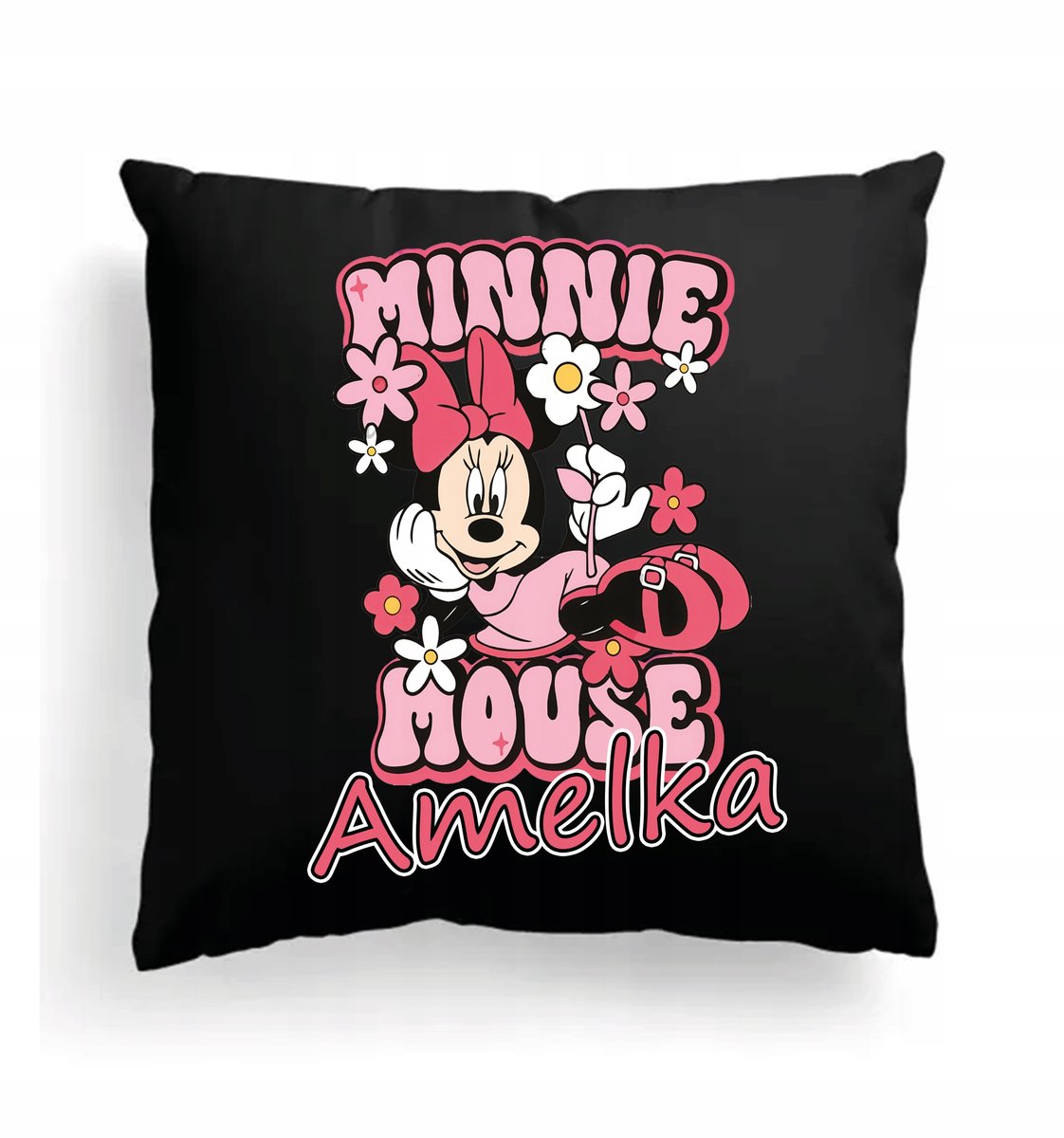 CZARNA Poduszka Z IMIENIEM Na Wielkanoc MYSZKA MIKI MINNIE MINI BAJKA ...