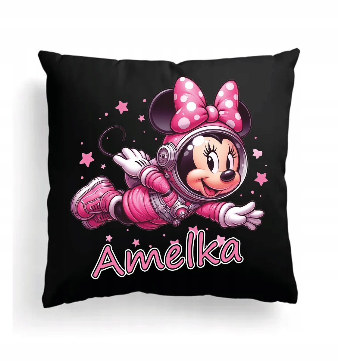 CZARNA Poduszka Z IMIENIEM Na Wielkanoc MYSZKA MIKI MINNIE MINI BAJKA ...