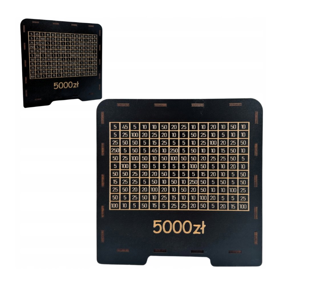 CZARNA skarbonka wykreślanka 5000 zł - Kolorowe Motki | Sklep EMPIK.COM