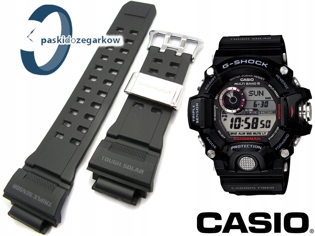 Czarny pasek Casio G-Shock GW-9400 GW-9400-1 oryginał 10455201 - Casio ...
