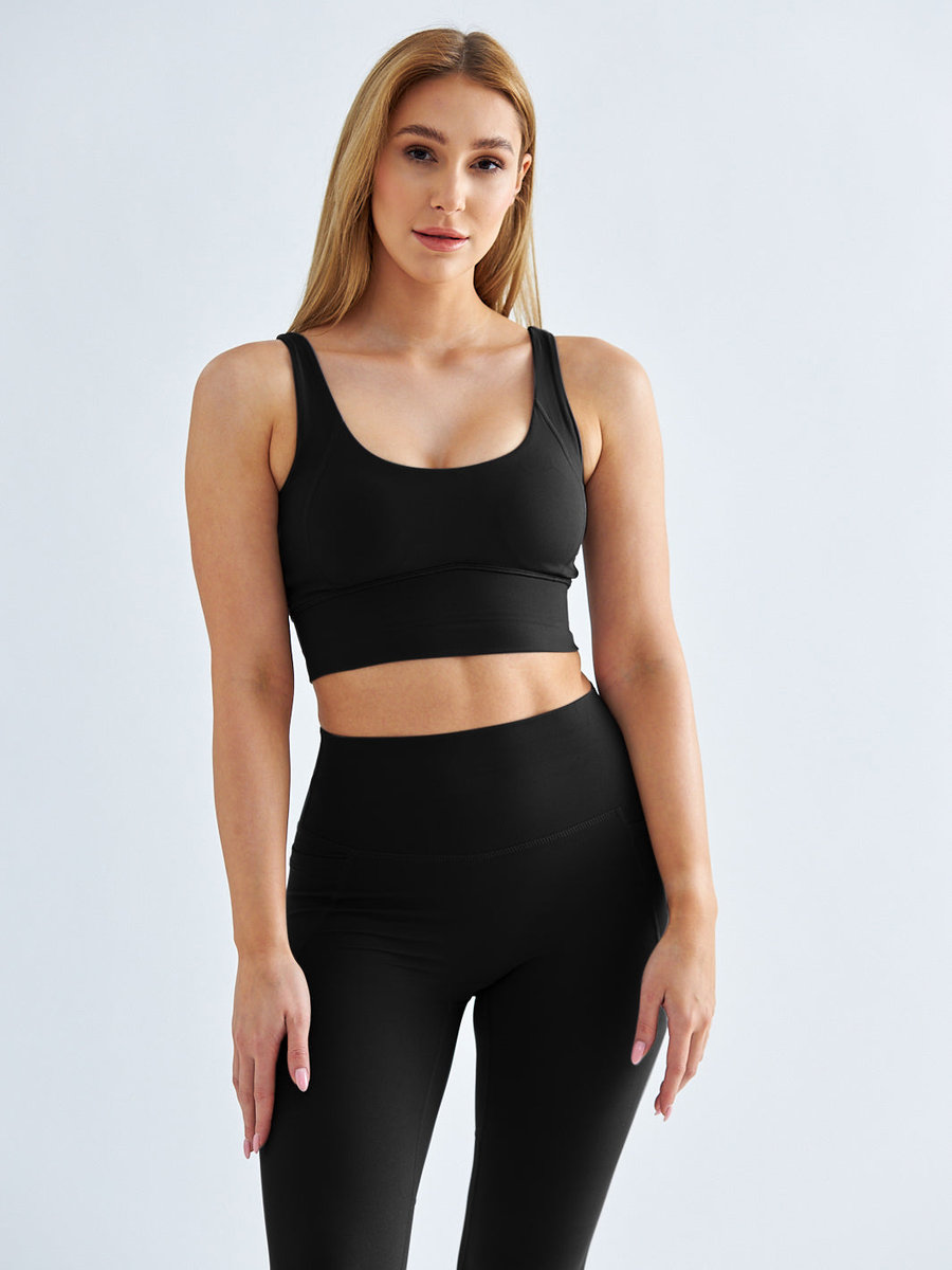 Czarny Top Sportowy - Fearless Fit M - BeShaped | Sport Sklep EMPIK.COM