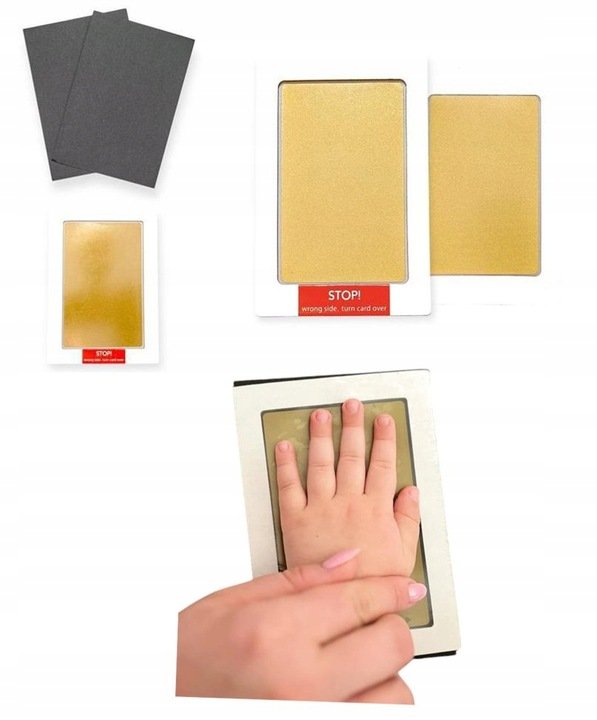 CZAS BOBASA NIEBRUDZĄCY ODCISK RĄCZKI STÓPKI DZIECKA PAMIĄTKA NARODZINY ...