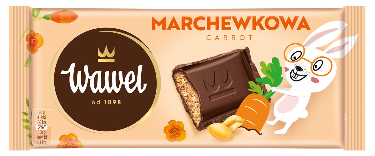 Czekolada Marchewkowa 100g Oferta Wiosenna Wawel - Wawel | Sklep EMPIK.COM
