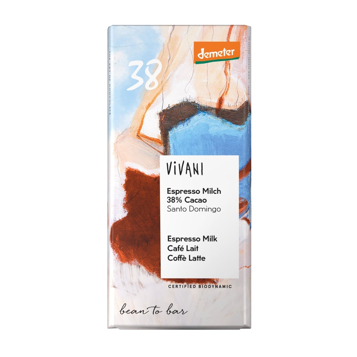 Czekolada mleczna espresso Demeter BIO 90 g - Vivani - Vivani | Sklep ...