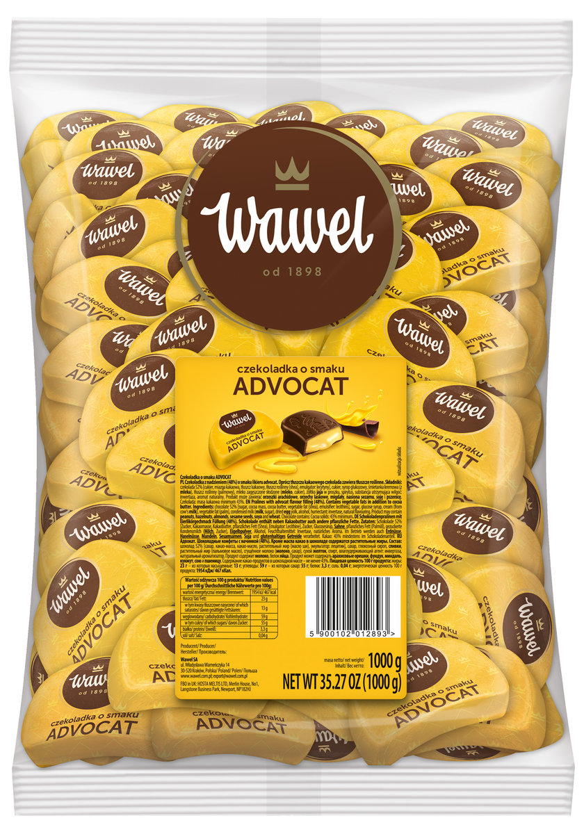 Czekoladka nadziewana Advokat Wawel 1kg - Wawel | Sklep EMPIK.COM