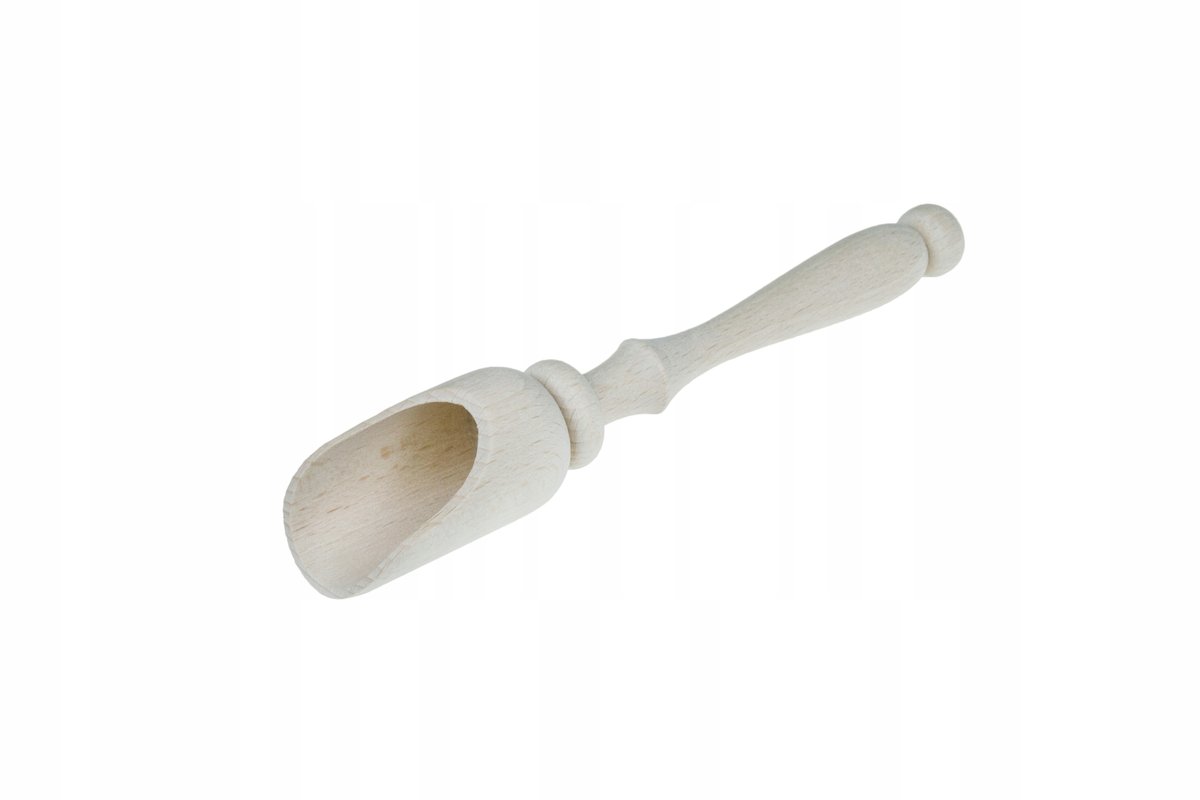 Czerpak nabierak drewniany z rączką duży 18cm - PEEWIT | Sklep EMPIK.COM