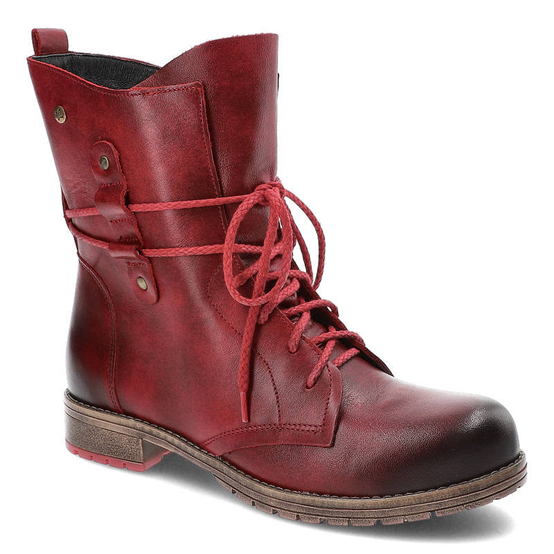 Czerwone Botki Maciejka Damskie Modne Obuwie - MACIEJKA | Moda Sklep EMPIK.COM