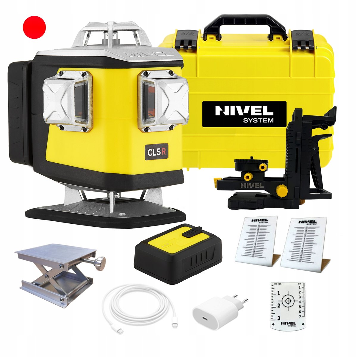 Czerwony Laser Krzyżowy 635Nm Bluetooth Nivel System Cl5R - NIVEL ...