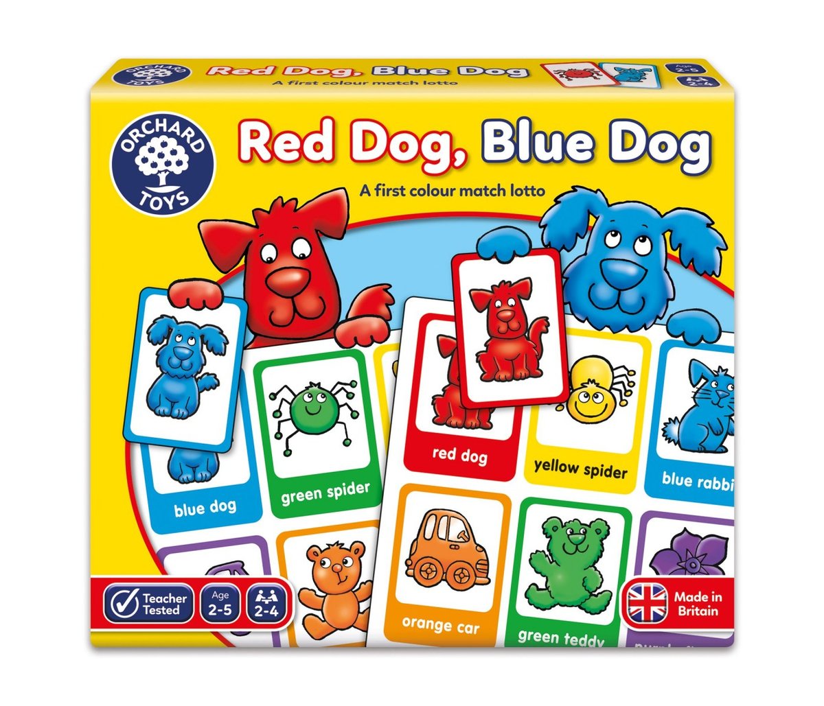 Czerwony pies, niebieski pies? Red dog, blue dog Orchard toys, gra ...
