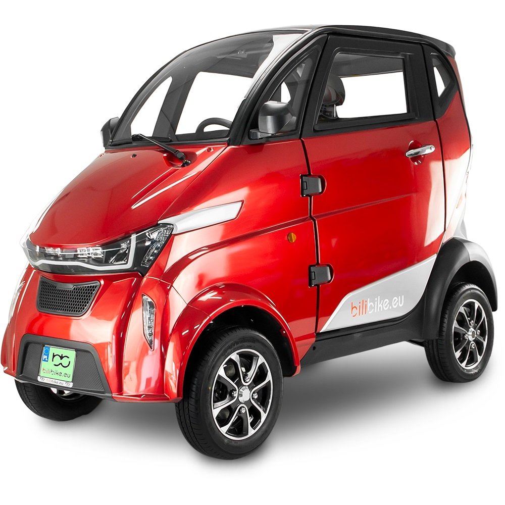 Czterokołowiec Lekki, Skuter Elektryczny Zabudowany Micro Car Bili Bike Eco4 J2 -Czerwony - Bili ...