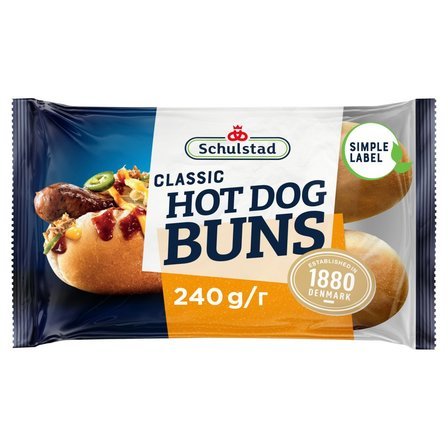 Cztery Bułki Pszenne Do Hot Dogów Schulstad Classic Buns 240g - Inna ...