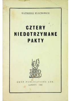 Cztery niedotrzymane pakty - | Książka w Empik