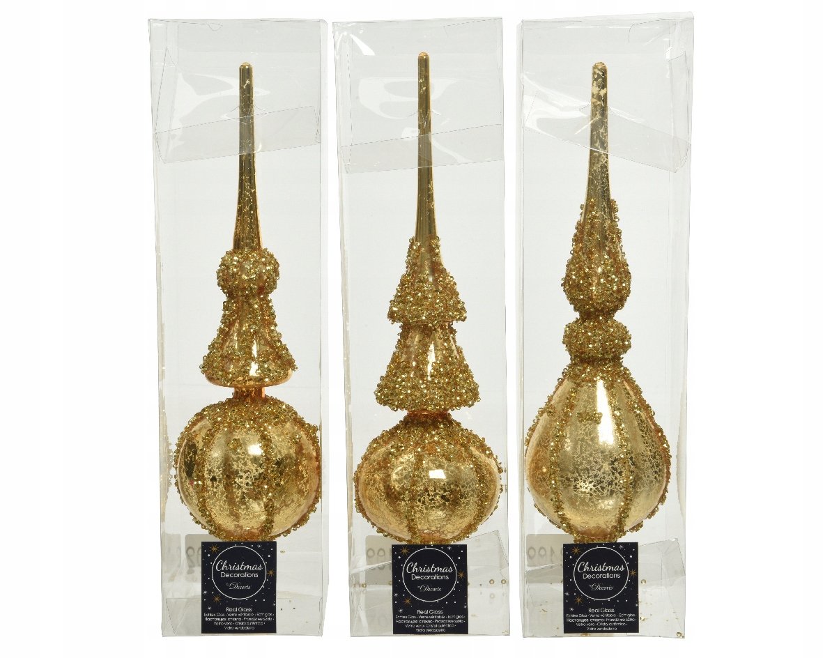 Czubek Na Choinkę Szpic Świąteczny Złoty 31 Cm - Kaemingk | Sklep EMPIK.COM