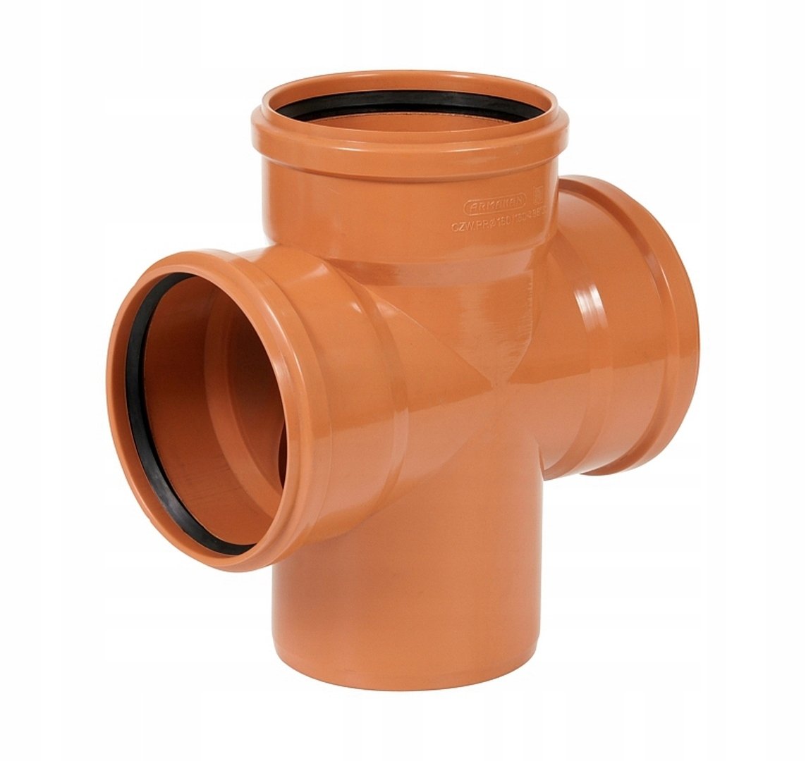 CZWÓRNIK kanalizacyjny PCV PP 160/160/160/90° - KNM Trade | Sklep EMPIK.COM