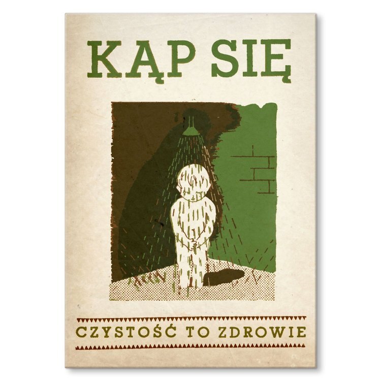 Czystość to zdrowie Metalowy Plakat Blacha dekoracyjna Tabliczka Szyld ...