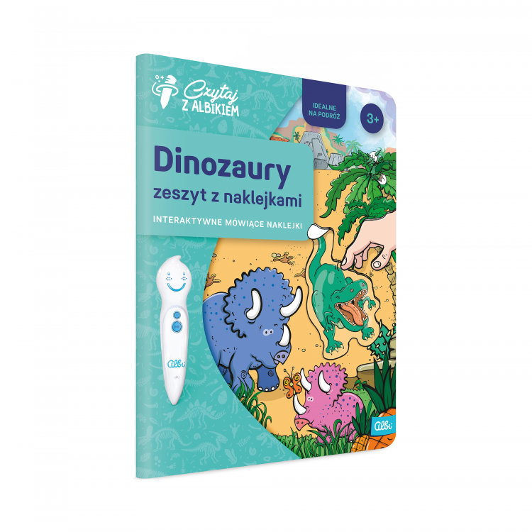 Czytaj Z Albikiem, Zeszyt z naklejkami "Dinozaury - Albi | Sklep EMPIK.COM