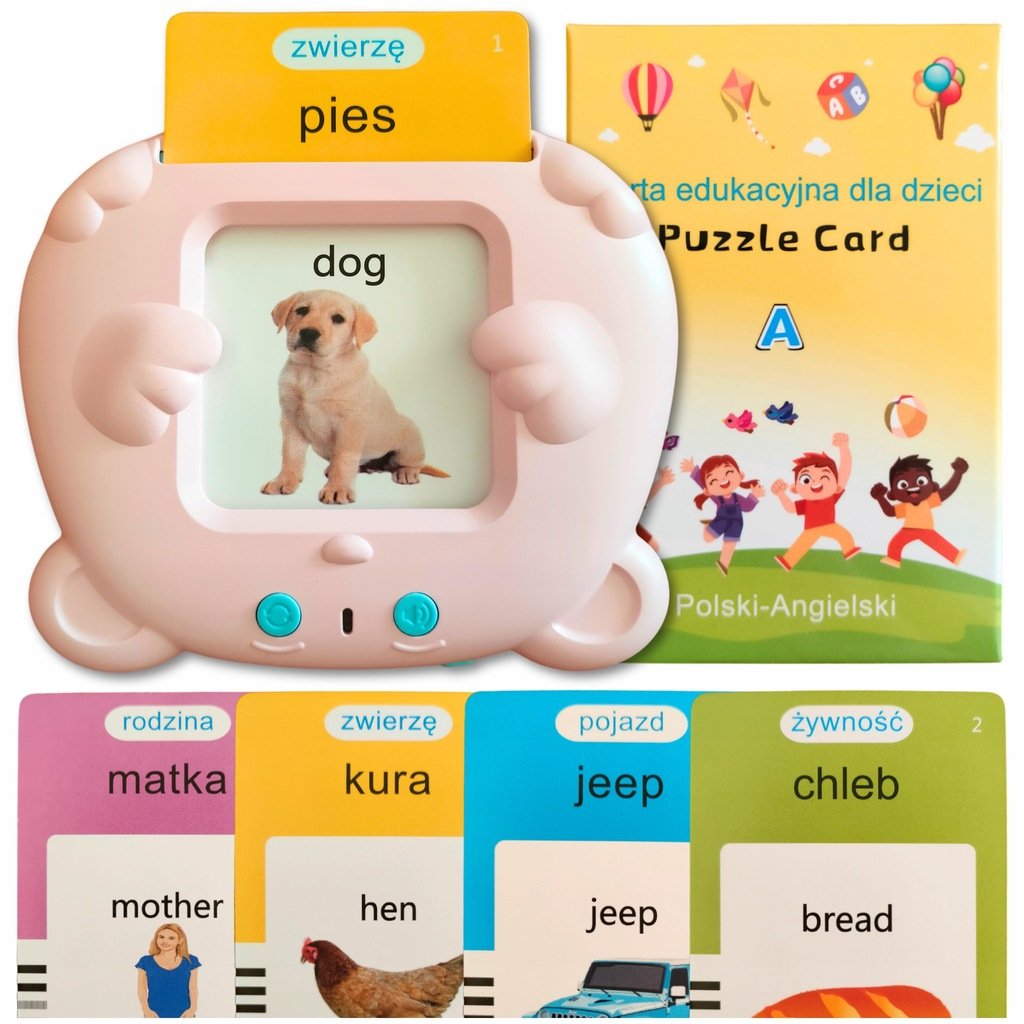 CZYTNIK KART DO NAUKI SŁÓWEK JĘZYKA ANGIELSKIEGO POLSKIEGO 448 SŁÓW 3 TRYBY - Inna marka | Sklep ...