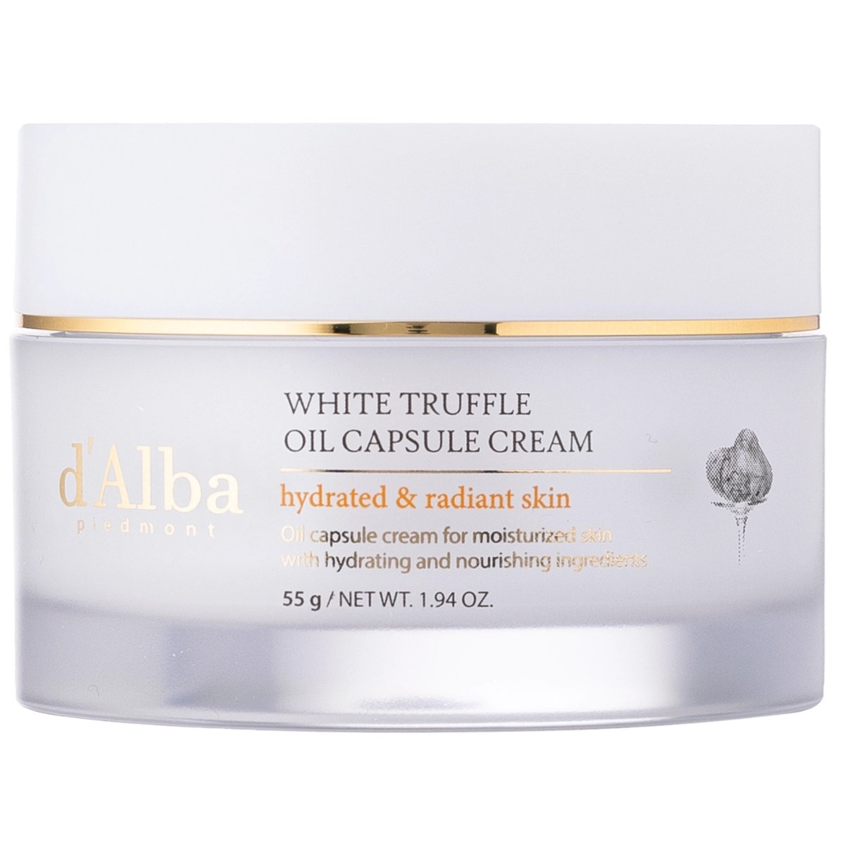 d'Alba WHITE TRUFFLE OIL CAPSULE CREAM 55 g - krem do twarzy z białą ...
