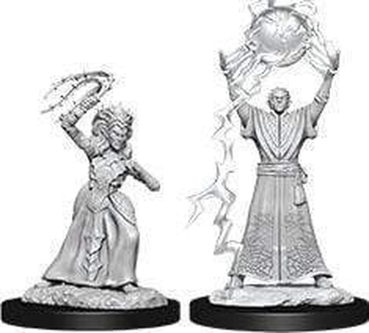 D&D Nolzurs niemalowane miniaturowe W13: Deva & Erinyes - Inna marka ...