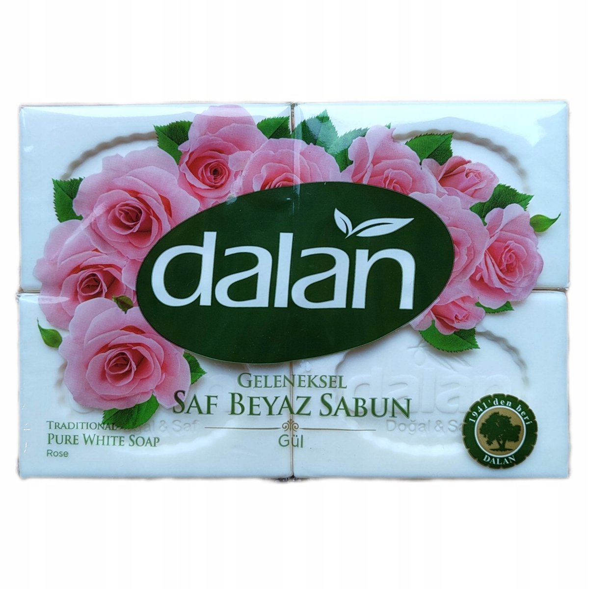 DALAN Geleneksel Saf Beyaz Sabun Tradycyjne Czyste Mydło Różane 4x150g ...