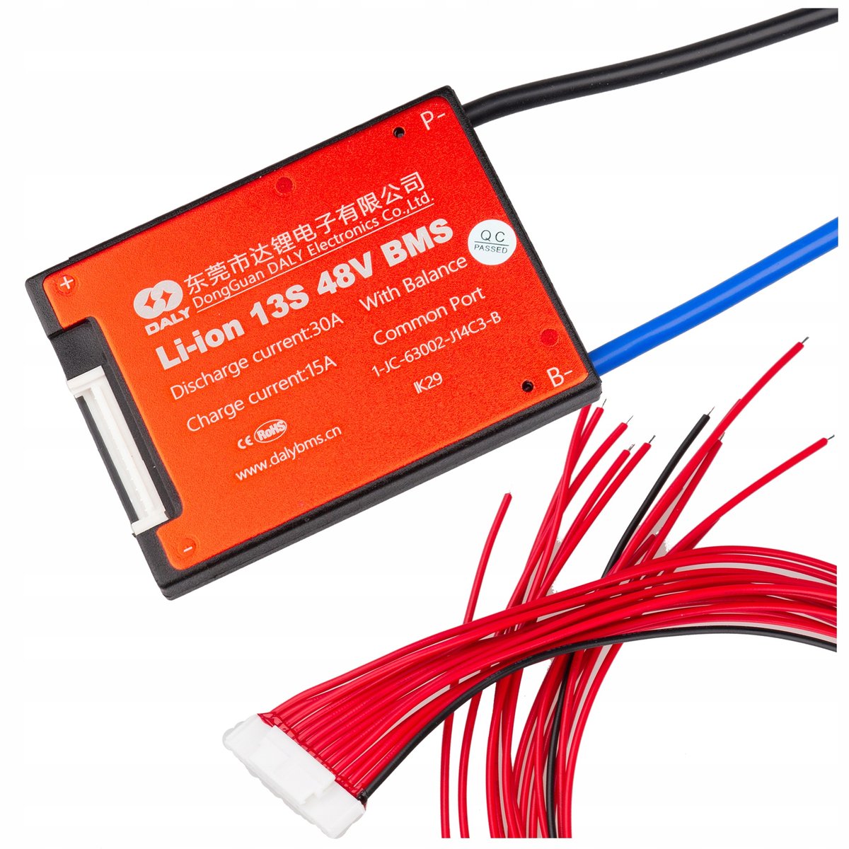 DALY Balanser Moduł BMS 13S 30A 120A 48V 54,6V Li-ion IP67 PCM COMMON PORT - Inna marka ...