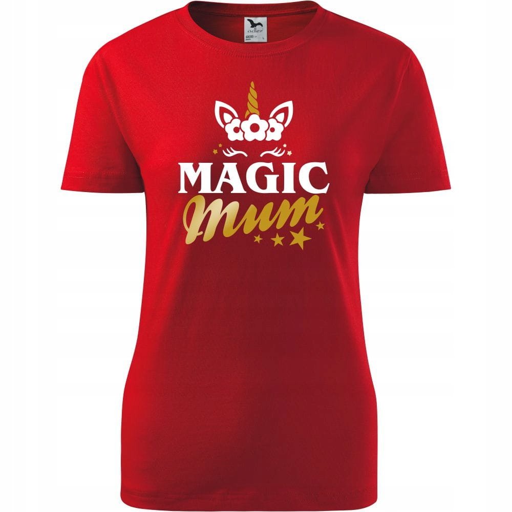 Damska Koszulka na Dzień Mamy Magic mum unicorn Prezent dla Mamy ...
