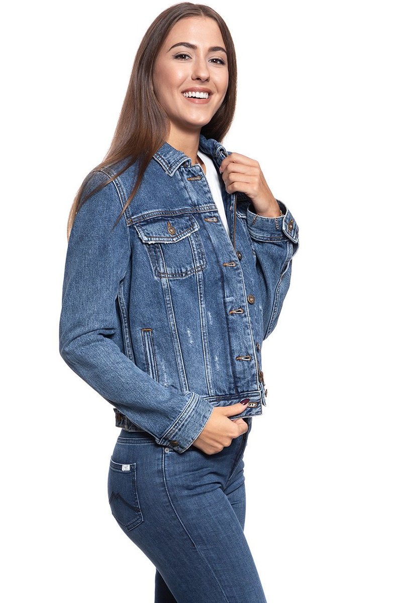 Damska Kurtka Jeansowa Mustang Harper 1009088 5000 777 -S - Mustang | Moda Sklep EMPIK.COM