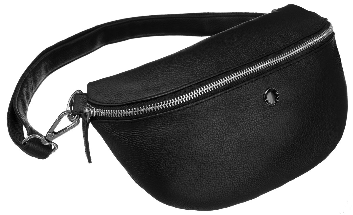 Damska nerka ze skóry naturalnej saszetka czarna Peterson - Peterson ...