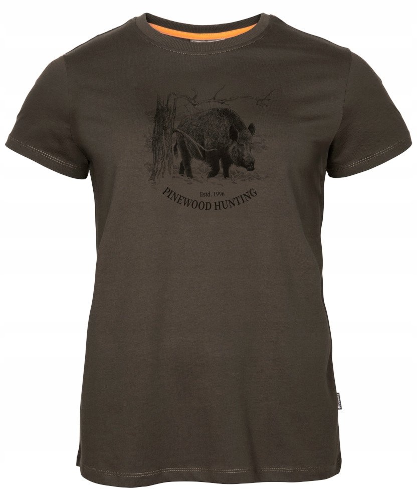 DAMSKI T-SHIRT PINEWOOD WILD BOAR 3451 - Zamszowy Brąz -M - PINEWOOD | Sport Sklep EMPIK.COM