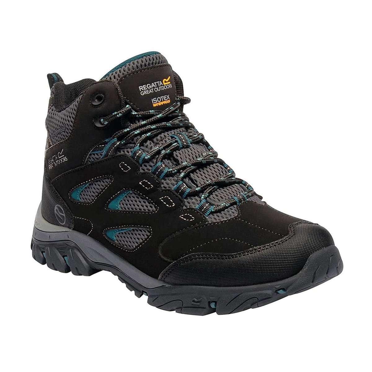 Damskie Buty Trekkingowe Holcombe IEP Mid (21 / Czarny / Niebieski ...