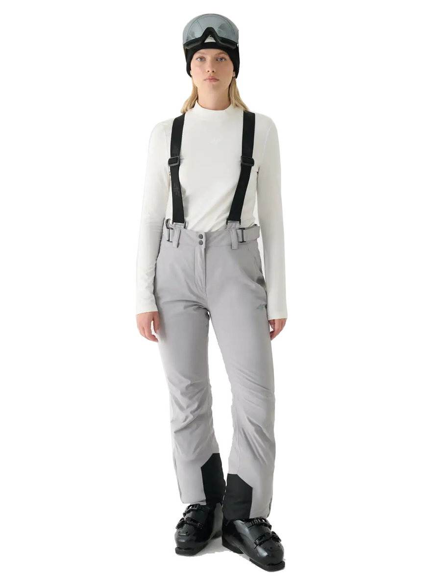 Damskie spodnie narciarskie 4F z membraną FTRF0754 jasny szary 27S L ...