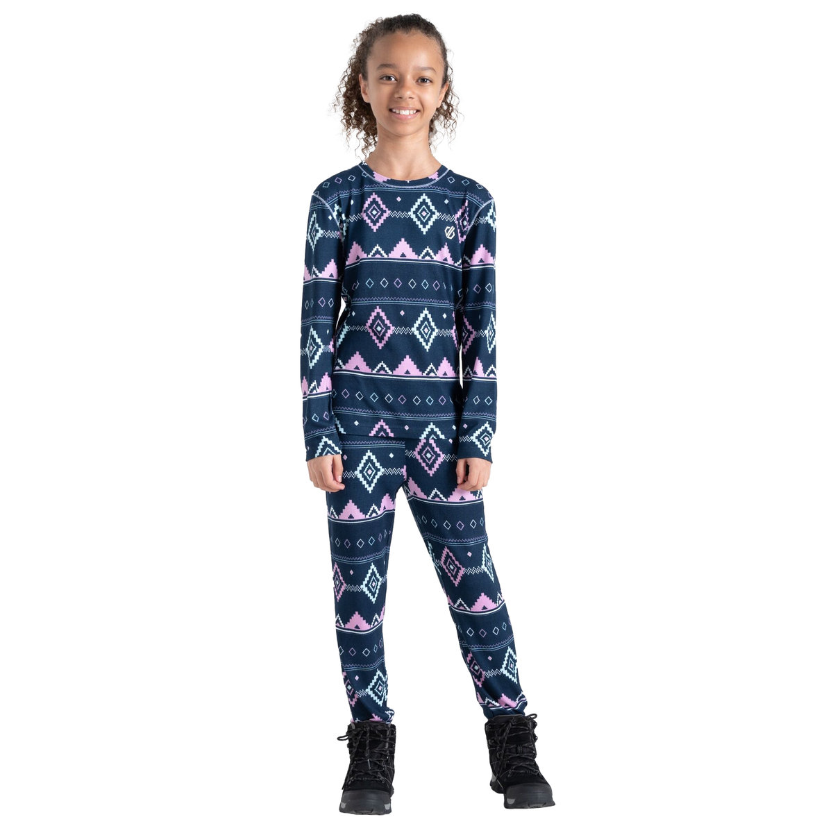 Dare 2B Komplet Dziecięcy/dziecięcy Pow Fair Isle Base Layer Set (164 ...
