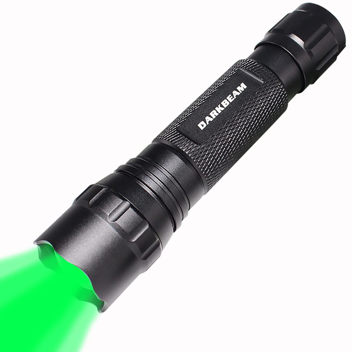 DARKBEAM Zielone światło latarka taktyczna LED, ładowana przez USB ...