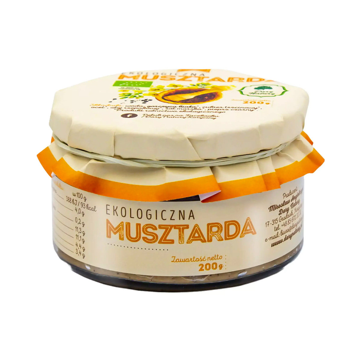 Dary Natury, Musztarda Eko, 200 g - Dary Natury | Sklep EMPIK.COM
