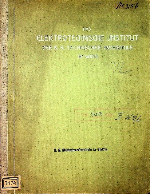 Das elektrotechnische institut der technischen 1904 - W opisie ...