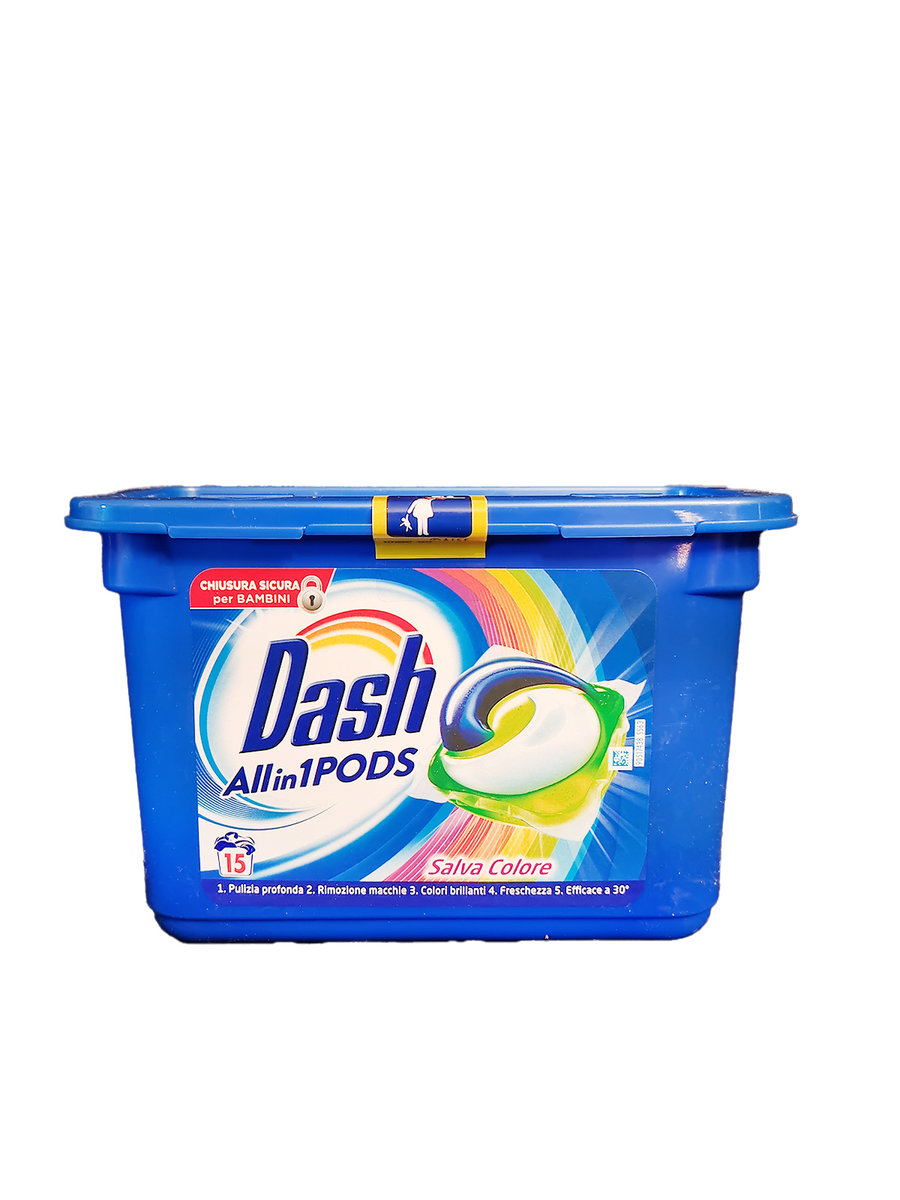 Dash Ekodoza Kapsułki Do Prania Kolorów 3W1 15 Szt - DASH | Sklep EMPIK.COM