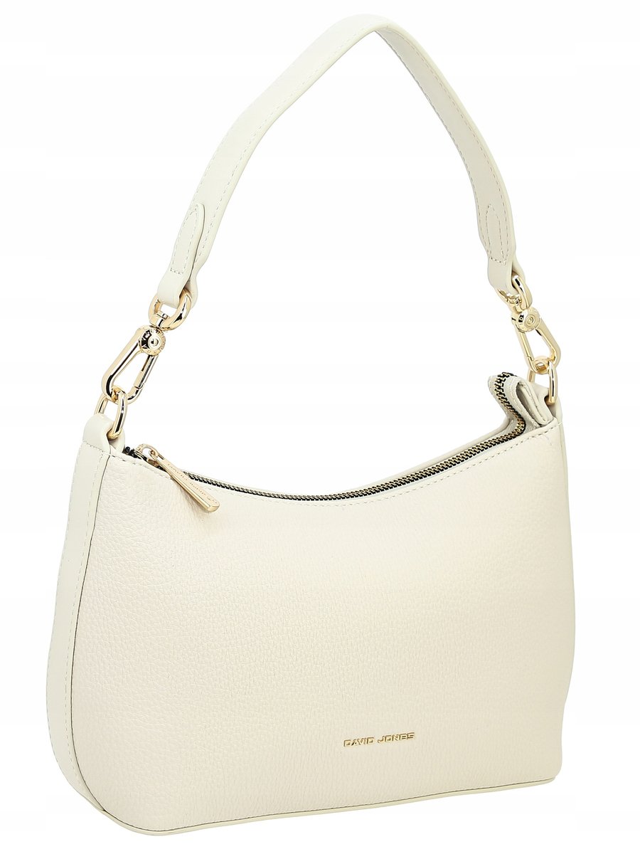 David Jones torebka damska worek na ramię skóra ekologiczna biały ...