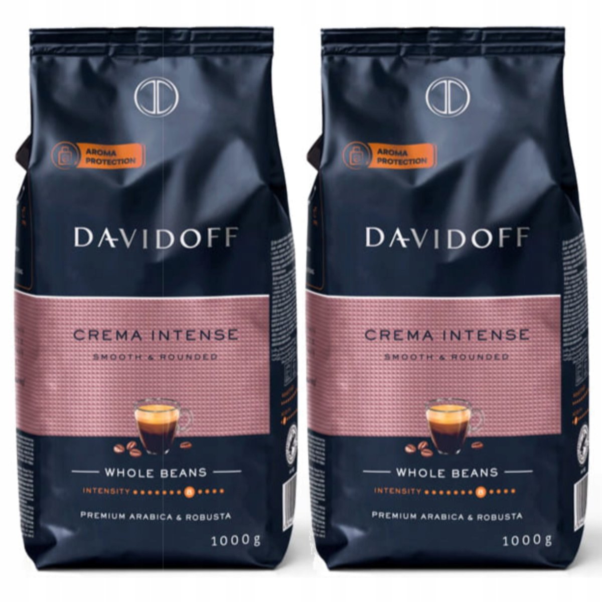 Davidoff Cafe Crema Intense Kawa Ziarnista Arabika Robusta 1kg x2 ...