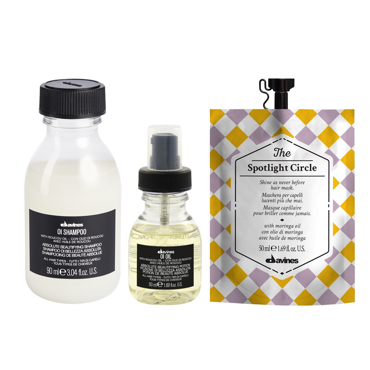 Davines, Oi Oil, Zestaw Do Pielęgnacji Włosów, 3 Szt. | Sklep EMPIK.COM