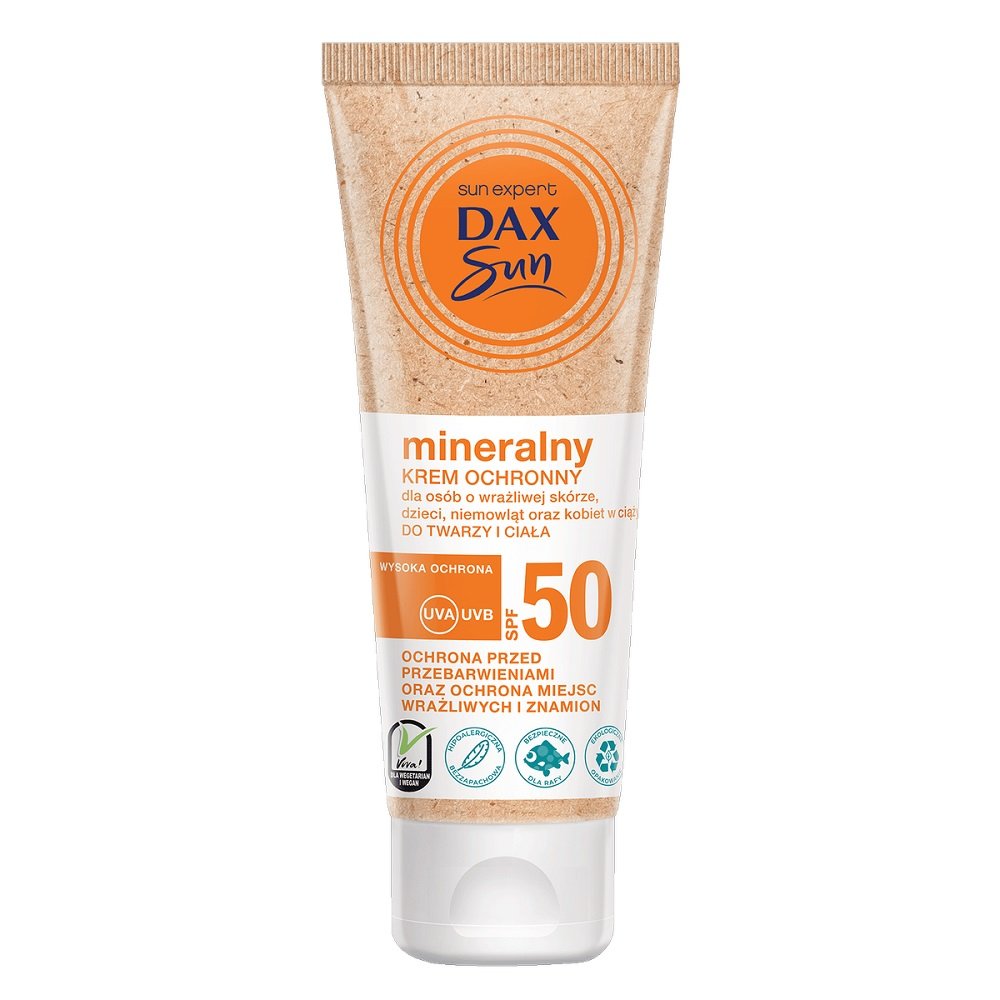 Dax Sun, Mineralny Krem Ochronny Do Twarzy I Ciała Spf50, 75ml | Sklep ...