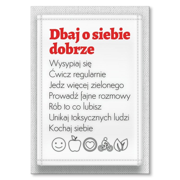 Dbaj o siebie dobrze Metalowy Plakat Blacha dekoracyjna Tabliczka Szyld ...