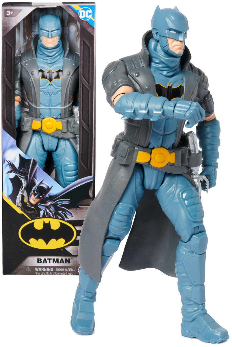 DC Comics Batman duża figurka lalka w czarnym płaszczu 30 cm - Spin ...