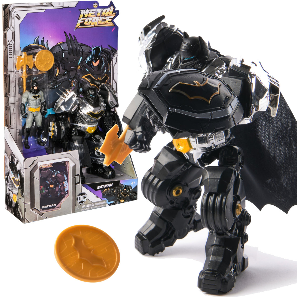 DC Comics Metal Force Zestaw Figurka + Zbroja Batman Superbohater Nocny ...