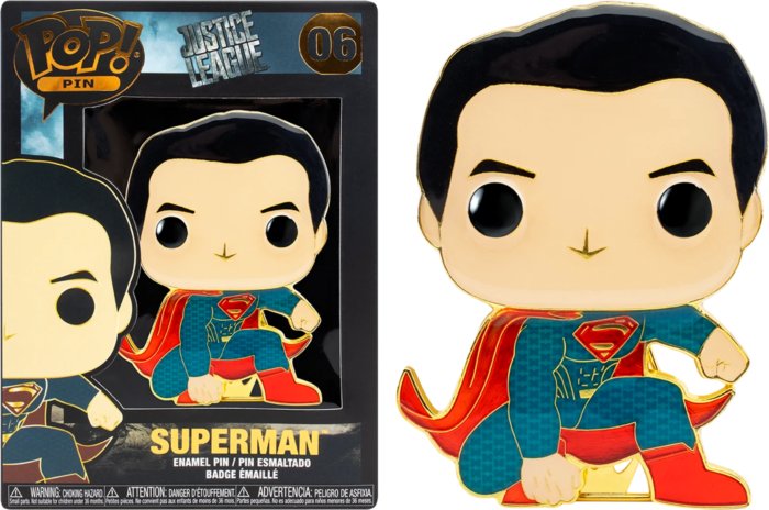 dc comics - pop large enamel pin n° 06 - superman - Funko | Sklep EMPIK.COM