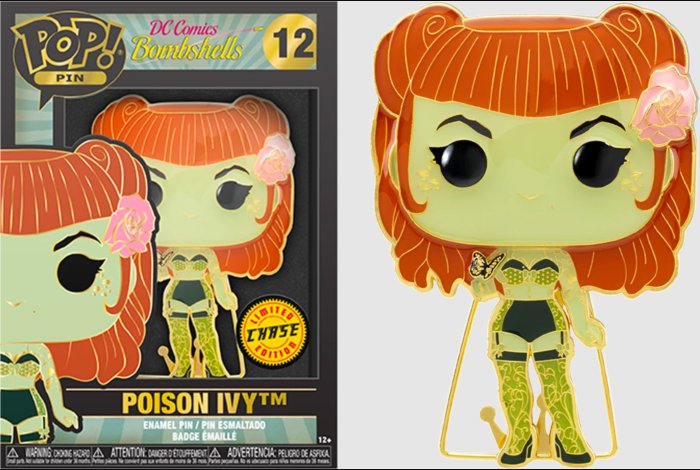 dc comics - pop large enamel pin n° 13 - poison ivy - chase - Inna ...