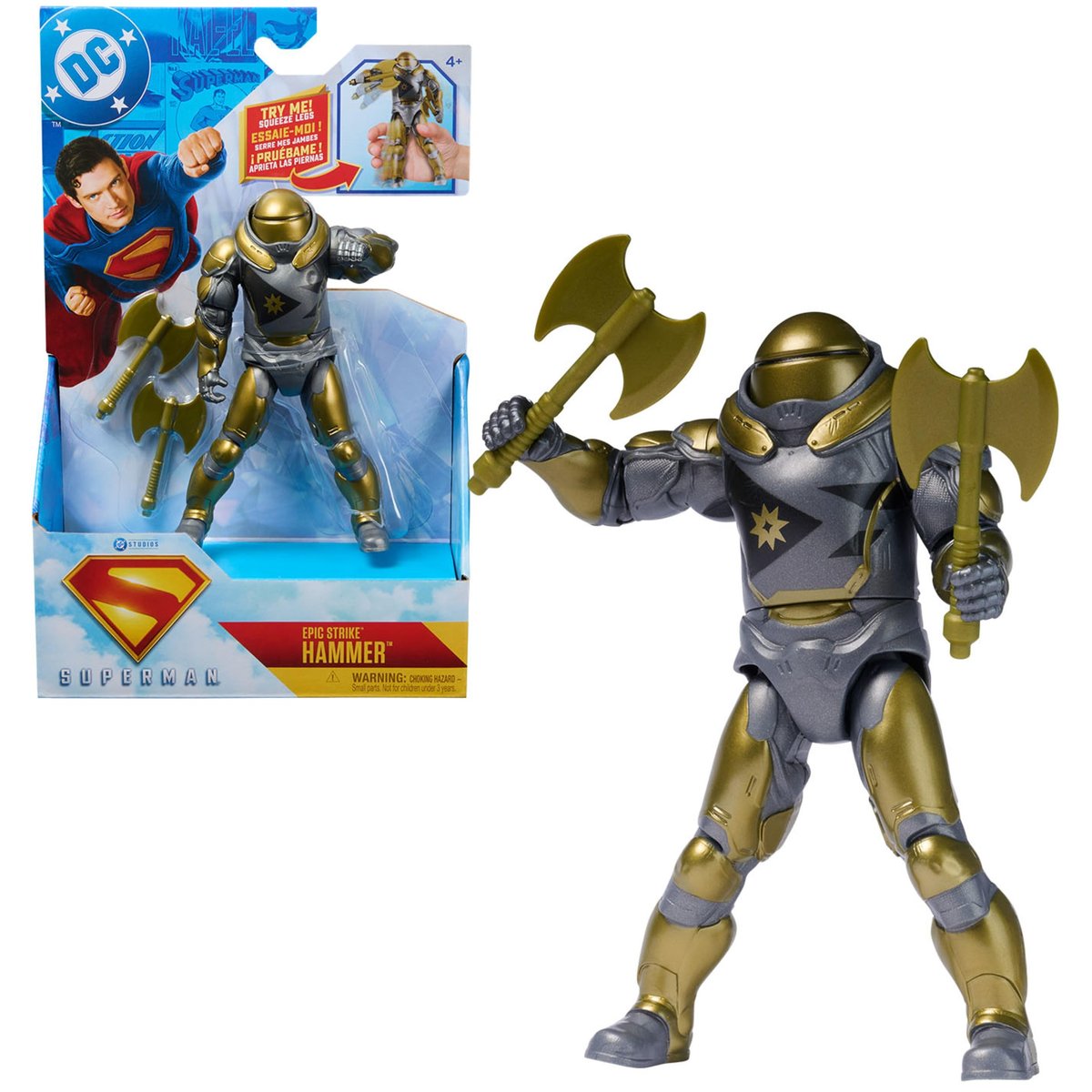 DC Comics, Superman, Hammer of Boravia Epic Strike Action Figure, 6 ...