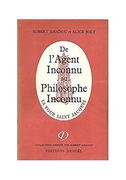 De l'Agent Inconnu au Philosophe Inconnu - | Książka w Empik