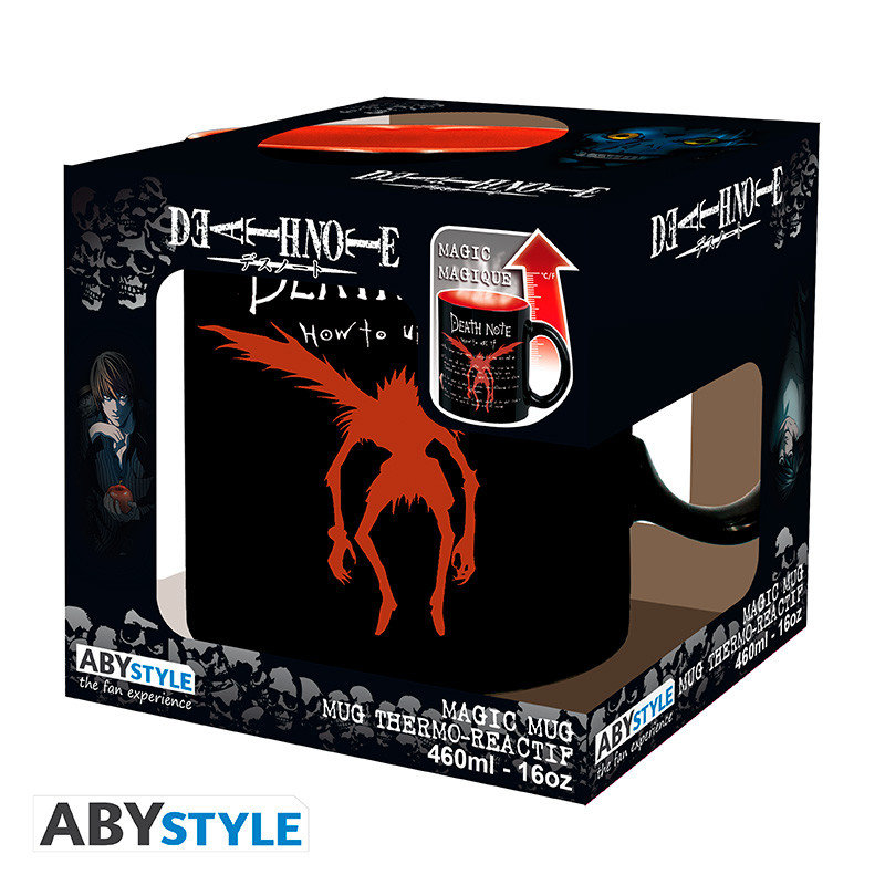 DEATH NOTE - Kubek zmieniający kolor 460ml - L & Light - cardboard ...