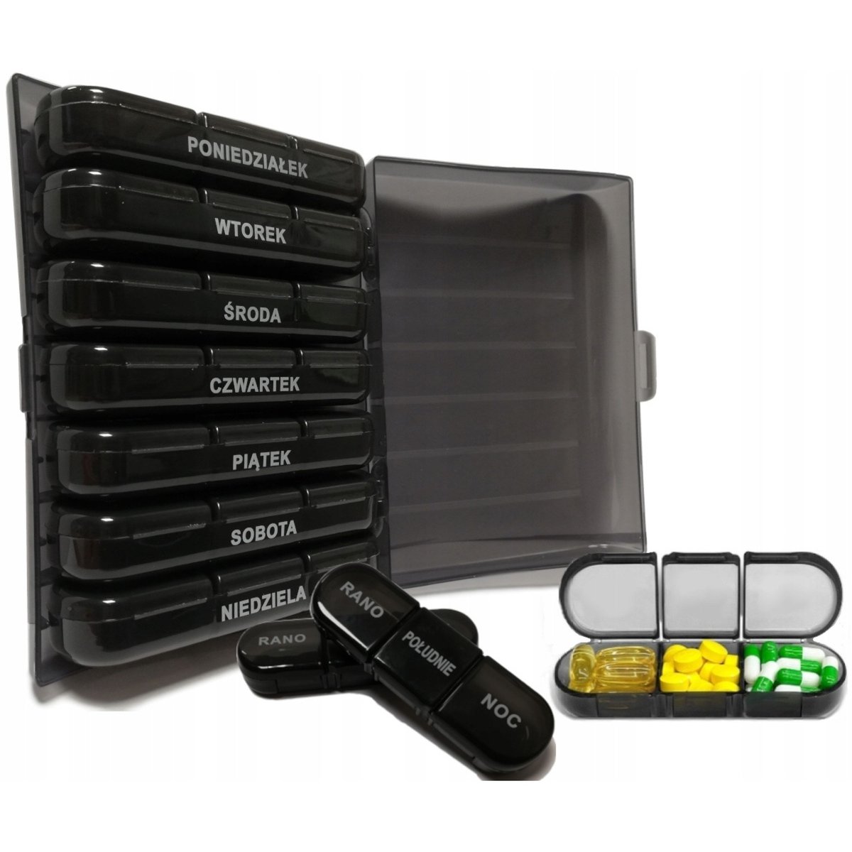 DecorTrend, Pudełko Na Leki Tabletki Pojemnik Organizer Na 7 Dni 3 Pory ...